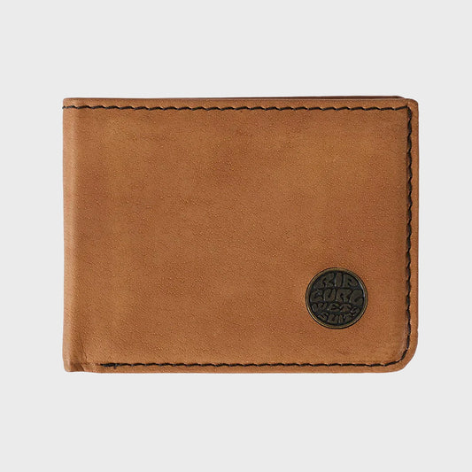 BILLETERA RIP CURL WETSUIT LOGO RFID LIGHT BROWN – Cross the line